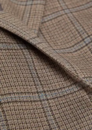 BLAZÉ MILANO Everynight Checked Double-breasted Wool Blazer