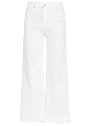 FRAME Le Slim Palazzo Cropped Wide-leg Jeans