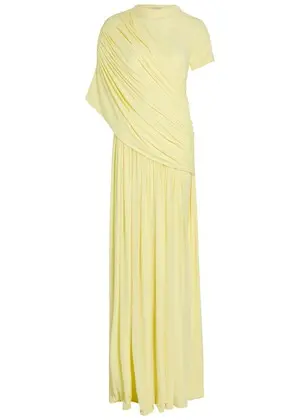 DEME The Sparrow Draped Stretch-jersey Gown