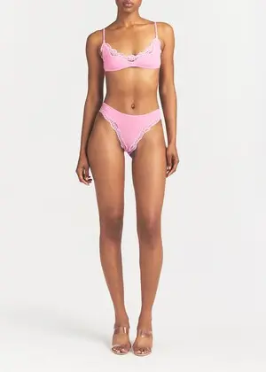 SKIMS Lace-trimmed Stretch-jersey Bralette