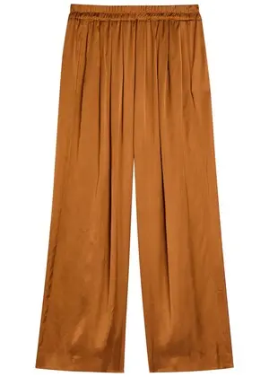 Isabel Marant Étoile Nolia Wide-leg Satin Trousers