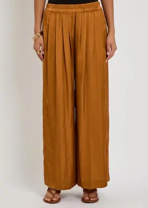 Isabel Marant Étoile Nolia Wide-leg Satin Trousers