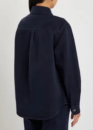 BLAZÉ MILANO Berber Logo-embroidered Denim Shirt