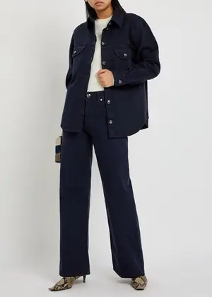 BLAZÉ MILANO Berber Logo-embroidered Denim Shirt