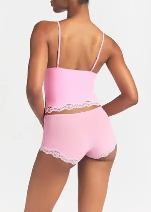 SKIMS Lace-trimmed Camisole And Shorts Set