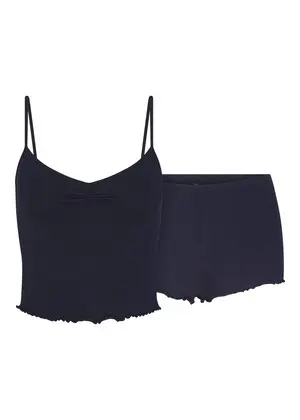 SKIMS Sleep Camisole Stretch-modal Pyjama Set - Navy