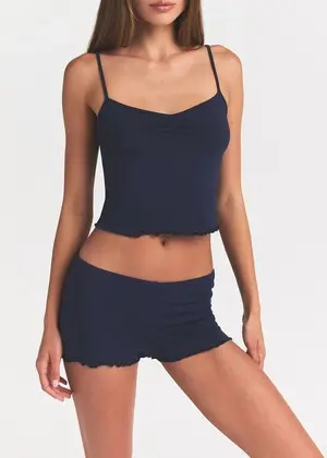 SKIMS Sleep Camisole Stretch-modal Pyjama Set - Navy