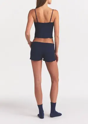 SKIMS Sleep Camisole Stretch-modal Pyjama Set - Navy