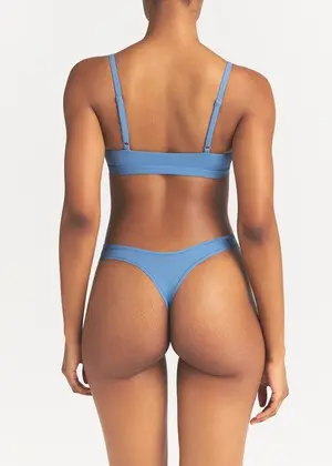 SKIMS Stretch-jersey Triangle Bralette - Navy