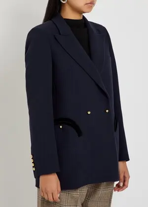 BLAZÉ MILANO Everyday Double-breasted Wool Blazer