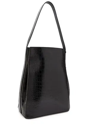 AMANU The Somalia Crocodile-embossed Leather Tote