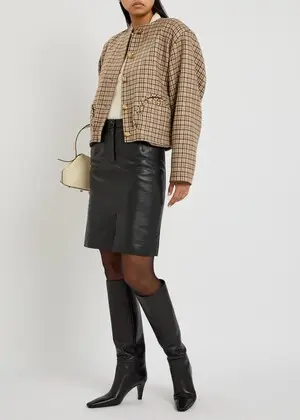 BLAZÉ MILANO Altai Checked Wool And Cashmere-blend Jacket