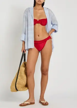 Faithfull The Brand Alma Ruffled Bikini Briefs