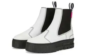 PUMA Mayze Pop Chelsea Boots - White/black