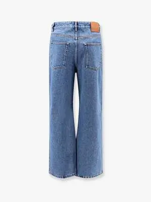 Loewe Anagram Baggy Jeans With Embroidery On The Front