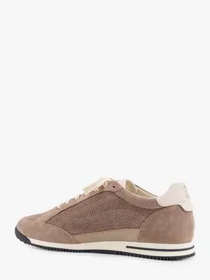 Brunello Cucinelli Suede And Textured Sneakers - Multicolor
