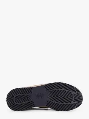 Brunello Cucinelli Suede And Textured Sneakers - Multicolor
