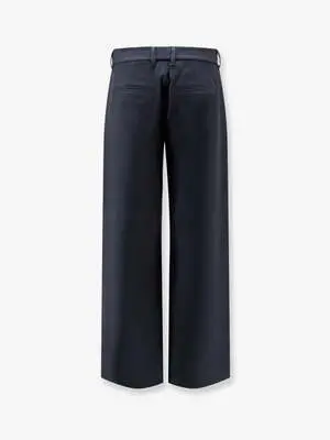 Max Mara Cotton Blend Trousers - Multicolor