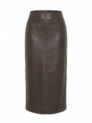 Alberta Ferretti Sheepskin Leather Skirt - Multicolor