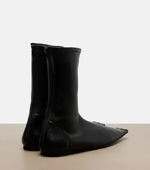 Khaite Marlene Leather Boots