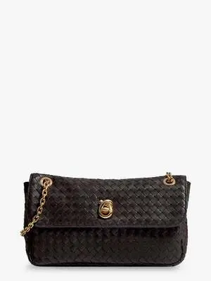 Bottega Veneta Madison Woven Leather Shoulder Bag With Knot Detail - Multicolor