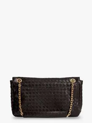 Bottega Veneta Madison Woven Leather Shoulder Bag With Knot Detail - Multicolor