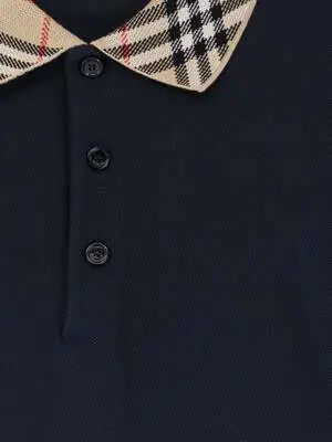 Burberry Cotton Polo Shirt - Blue