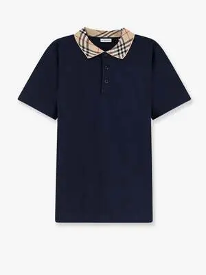 Burberry Cotton Polo Shirt - Blue