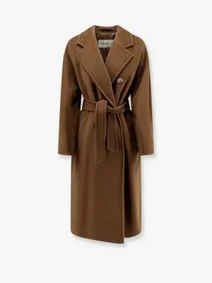 Max Mara Madame Wool And Cashmere Blend Coat - Multicolor