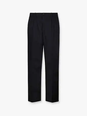 GOLDEN GOOSE Isiah Virgin Wool Trousers - Black