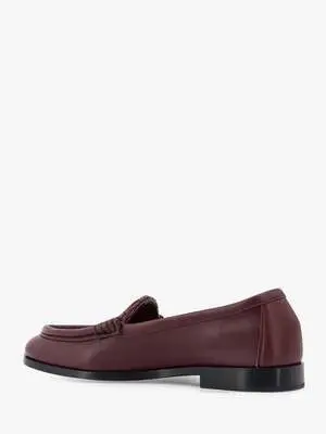 Bottega Veneta Silenzio Leather Loafers With Intrecciato Pattern - Multicolor