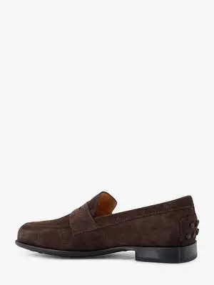TOD'S Suede Loafers With Side Logo Detail - Multicolor