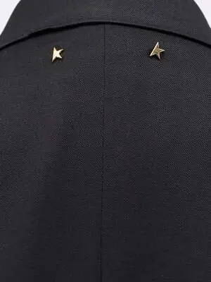 GOLDEN GOOSE Double-breasted Virgin Wool Blazer With Peak Lapel
