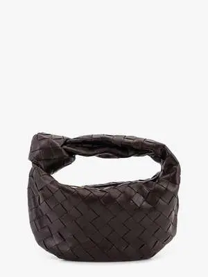 Bottega Veneta Mini Jodie Leather Handbag With Intrecciato Motif - Multicolor