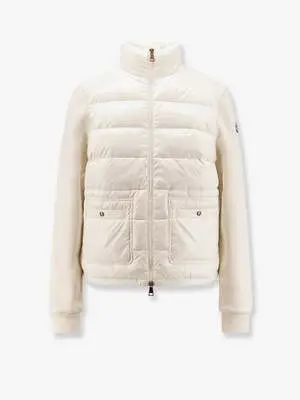 Moncler Padded Jacket With Fabric Details - Multicolor