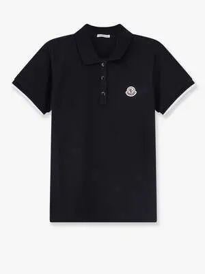 Moncler MONCLER Cotton Polo Shirt With Logo Patch Multicolor