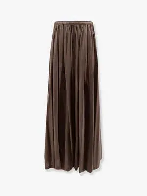 Max Mara MAX MARA Pleated Jersey Long Skirt Multicolor