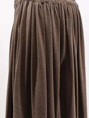 Max Mara Pleated Jersey Long Skirt - Multicolor