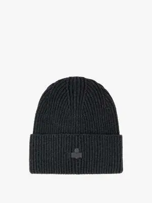 Isabel Marant Étoile Ribbed Beanie With Embroidered Logo - Multicolor