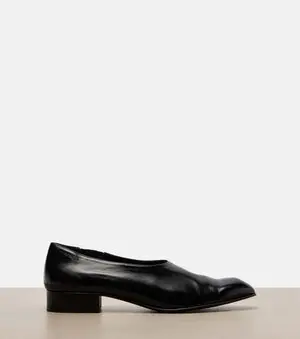 Khaite Colt Leather Loafers