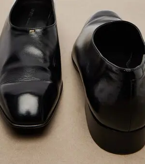 Khaite Colt Leather Loafers