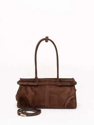 Prada Bonnie Medium Suede Bag - Multicolor