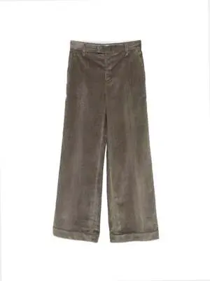 Brunello Cucinelli Cotton Wide-leg Pants - Multicolor