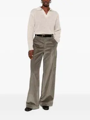 Brunello Cucinelli Cotton Wide-leg Pants - Multicolor