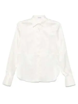 Brunello Cucinelli Satin Shirt With Monili