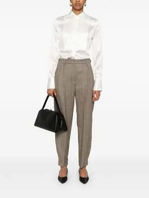 Brunello Cucinelli Satin Shirt With Monili