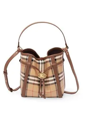 Burberry Mini Drawstring Bucket Bag - Multicolor