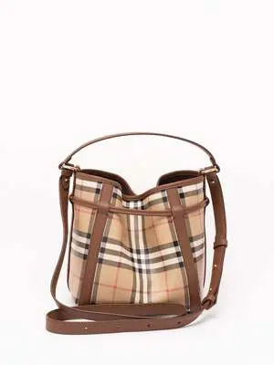 Burberry Mini Drawstring Bucket Bag - Multicolor
