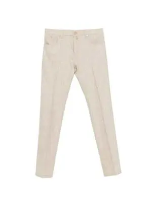 Jacob Cohen Slim Fit Wool Trousers - Multicolor
