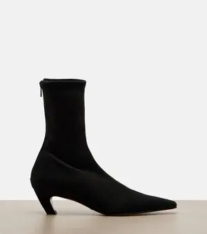 Khaite Arizona Suede Ankle Boots